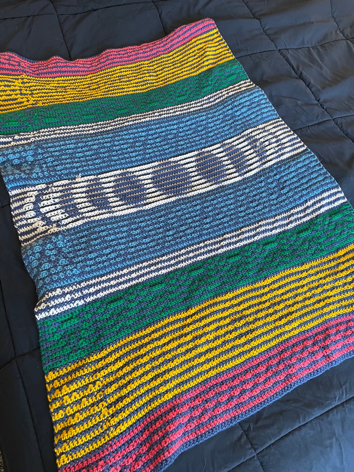 Moon Child Kids Blanket Overlay Mosaic Crochet Pattern - Etsy