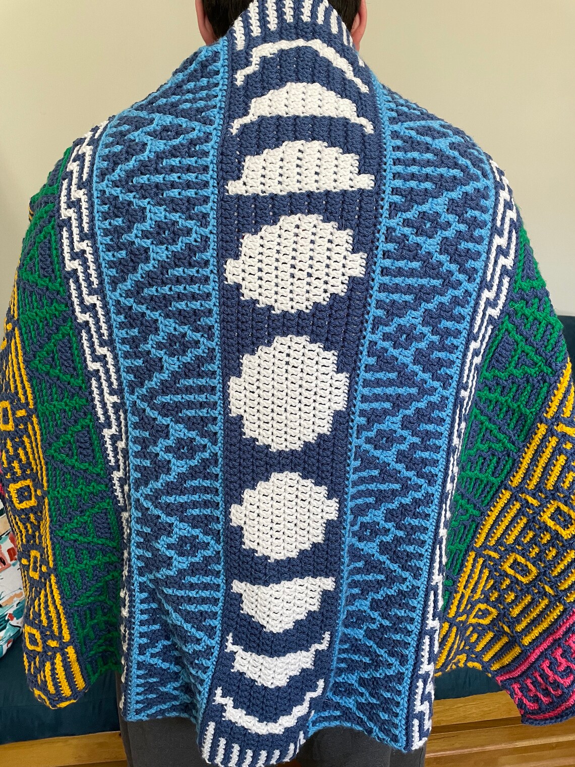 Moon Child Kids Blanket Overlay Mosaic Crochet Pattern - Etsy