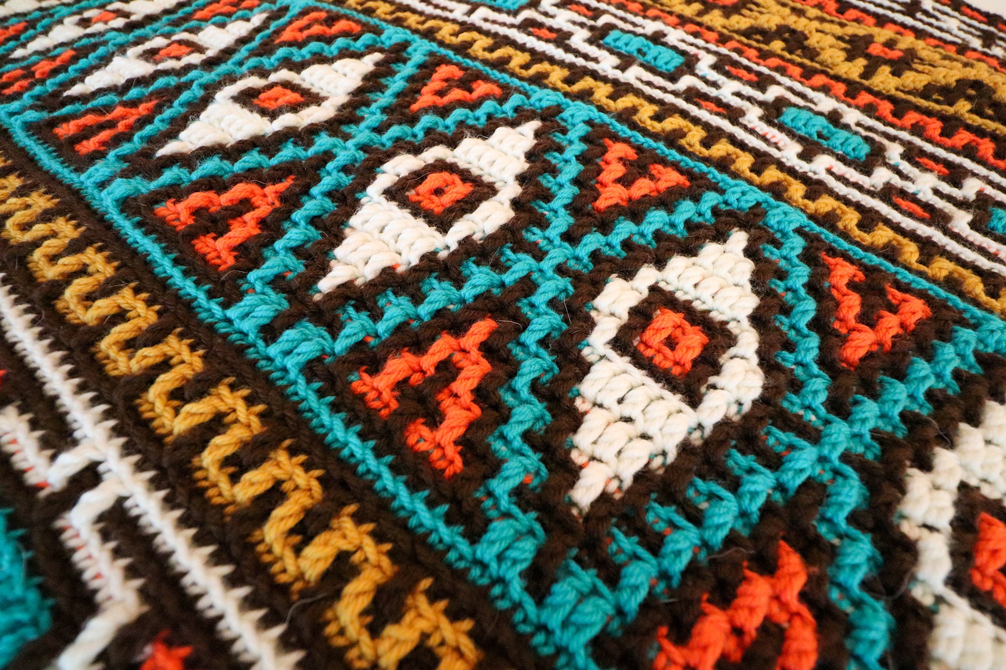 Badlands Blanket Overlay Mosaic Crochet Pattern Charts and - Etsy