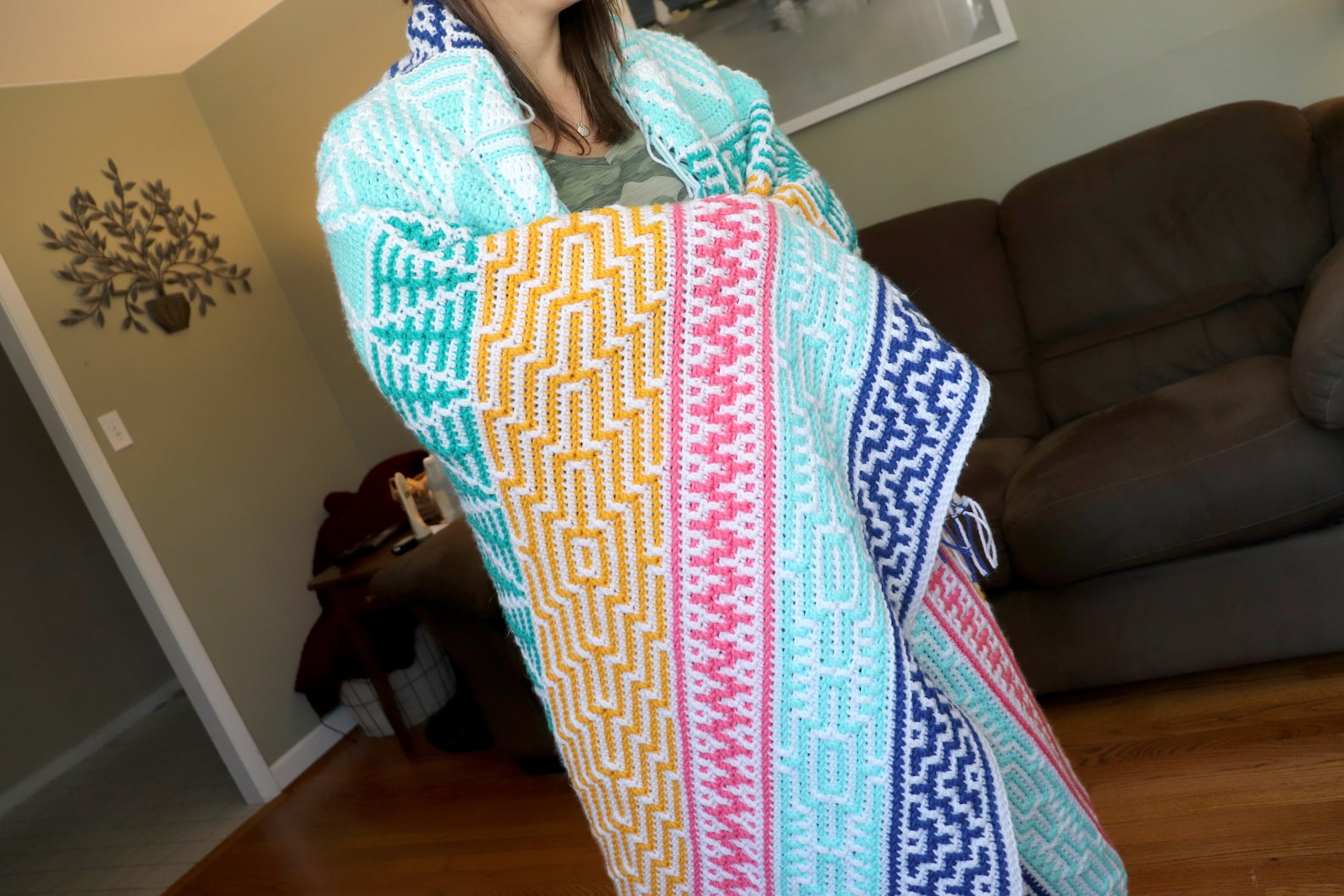 Diamondback Blanket Overlay Mosaic Crochet Pattern - Etsy