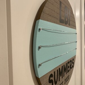 15” LBI Summers Beach Badge Holder/display - Round Door Hanger/sign - Etsy