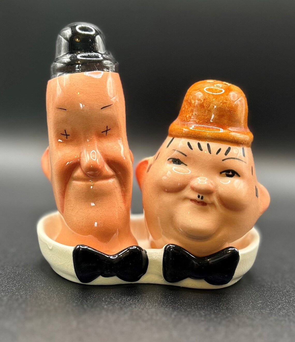 Rare 1950's Beswick Laurel & Hardy Cruet Set ,salt and Pepper Shaker ...