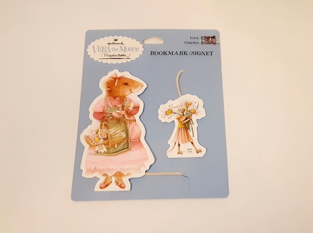 Hallmark Vera the Mouse Bookmark Signet Marjolein Bastin Vintage 1997 ...