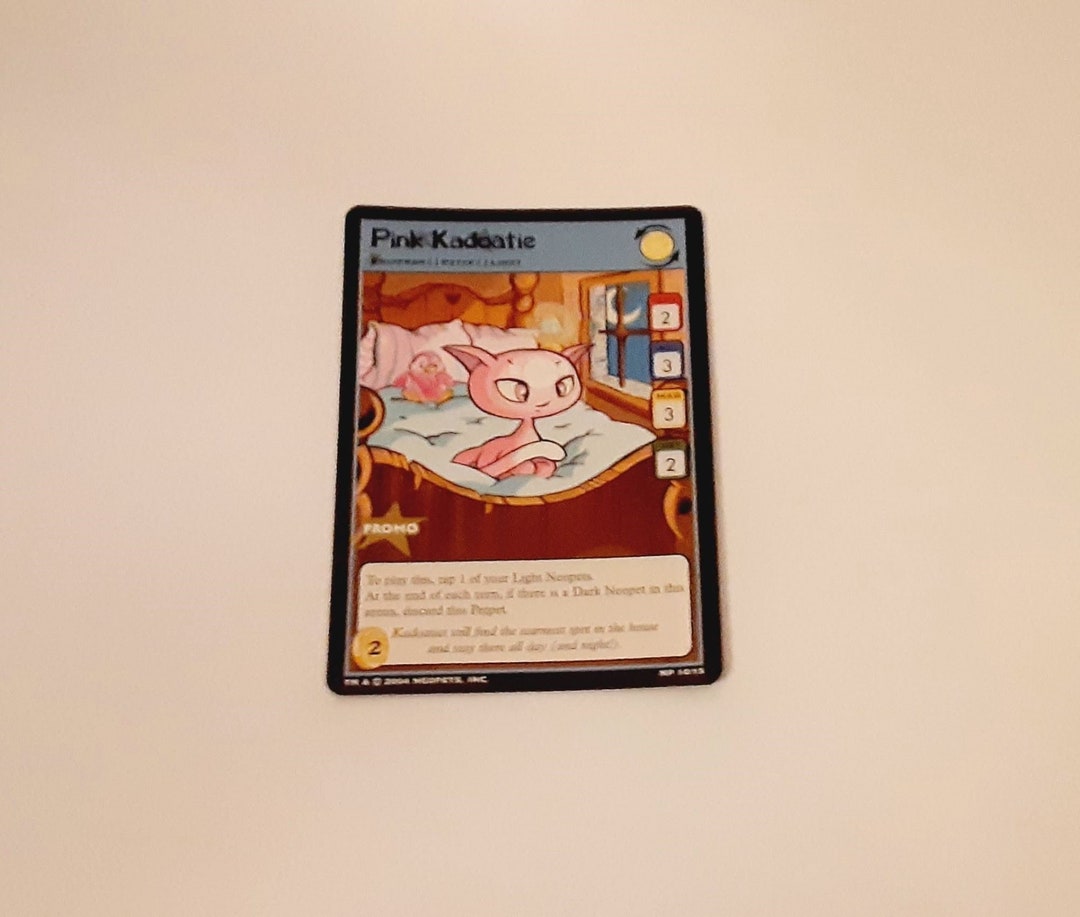 Neopets Pink Kadoatie Petpet Promo Card TCG Mcdonald's 2004 - Etsy