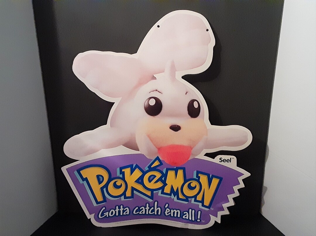 Pokemon Seel Cardboard Sign 20 KFC Promo 1998 Rare Vintage - Etsy