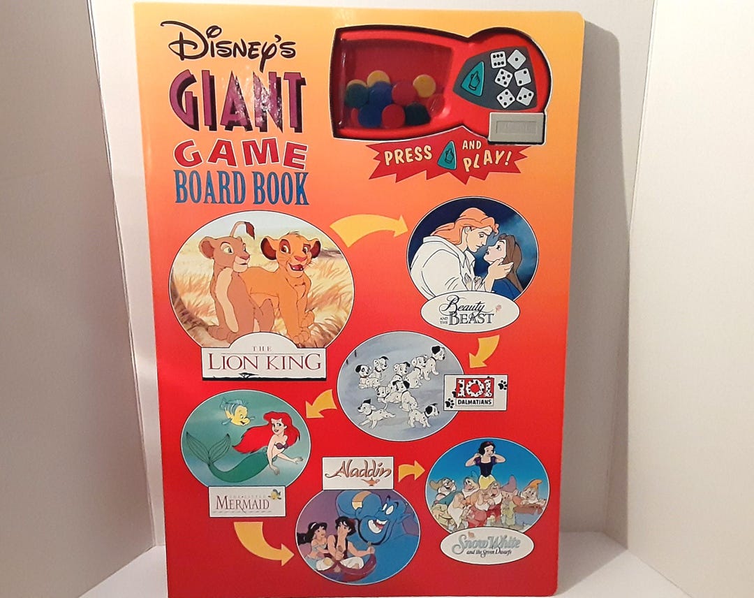 Disney's Giant Game Board Book Complete Working Electronic Dice Tormont ...