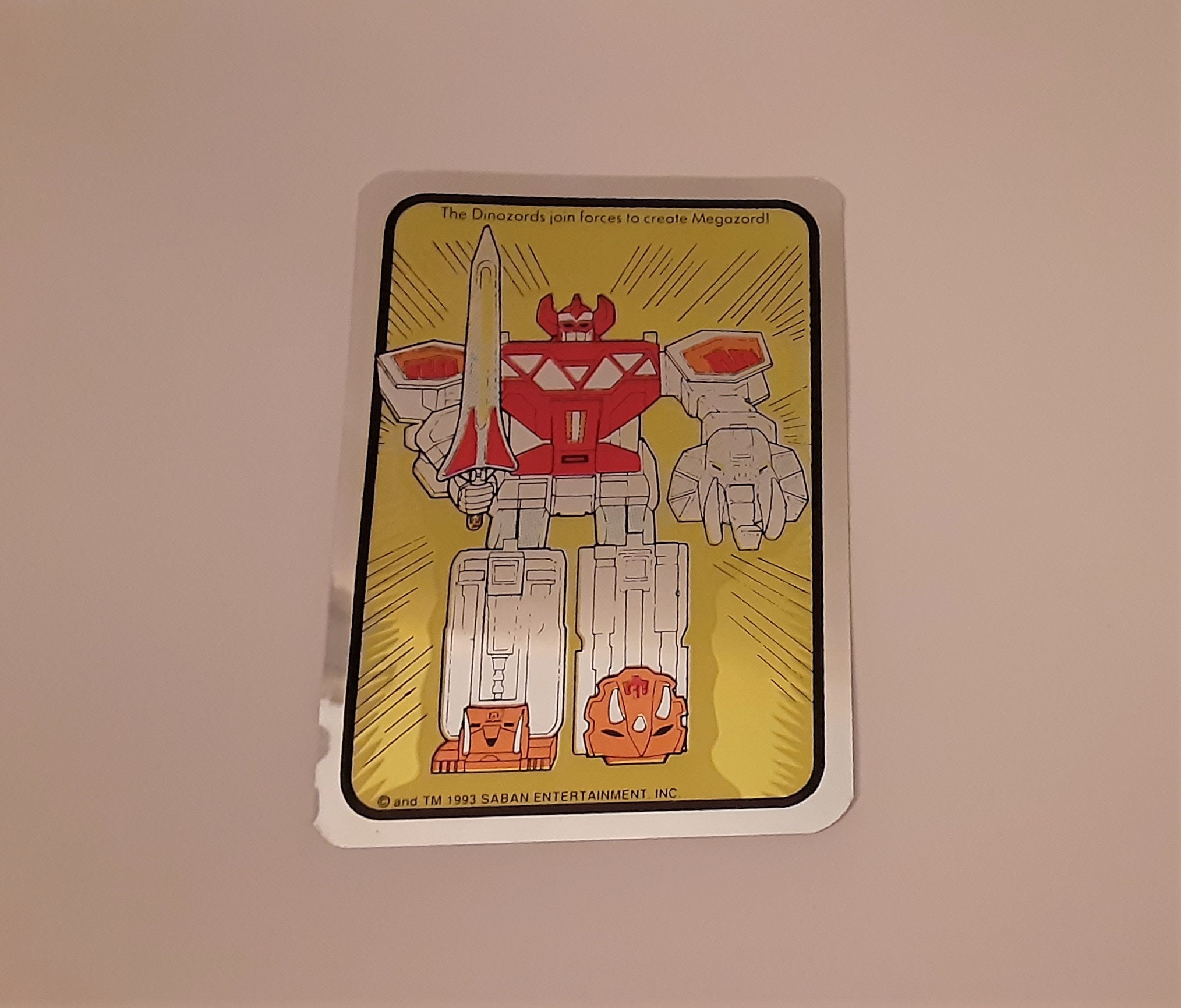 Mighty Morphin Power Rangers Sticker Set Megazord and Battle - Etsy