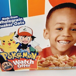 Pokémon Quaker Oat Life Cereal Box Empty Pikachu Collectible ...