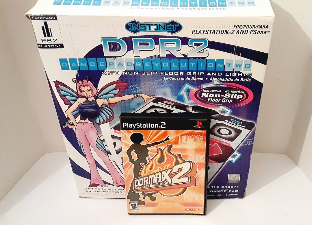 Playstation 2 Konami DDRMAX2 Dance Dance Revolution Game Disc and Wired ...