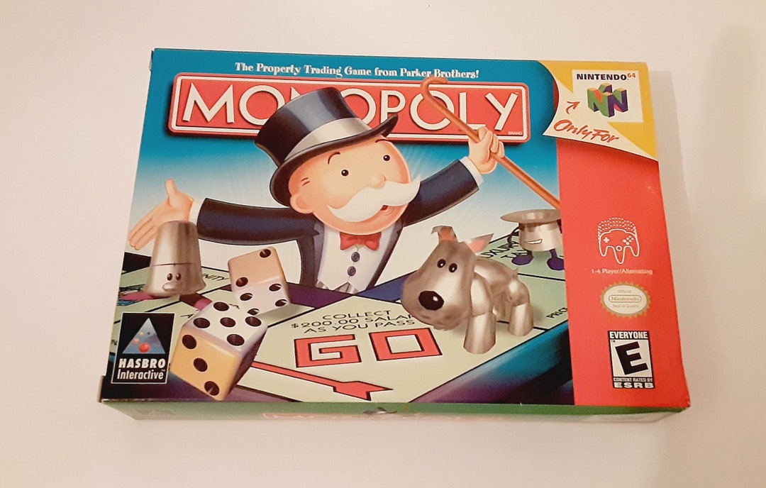 Nintendo N64 Monopoly With Original Box Instruction Booklet Insert ...