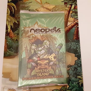 Neopets Trading Card Game Mystery Island 8 Card Booster Pack Kougra ...