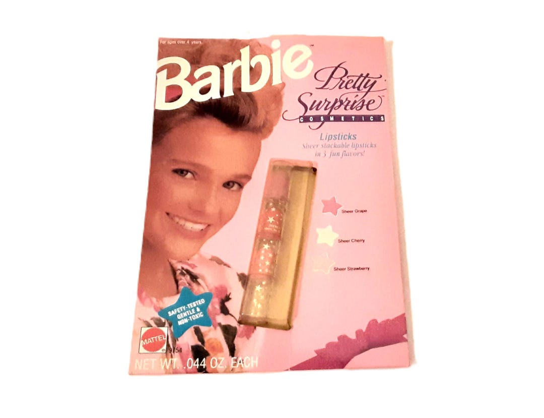 Barbie Pretty Surprise Cosmetics Lipsticks Collectible Never Removed ...