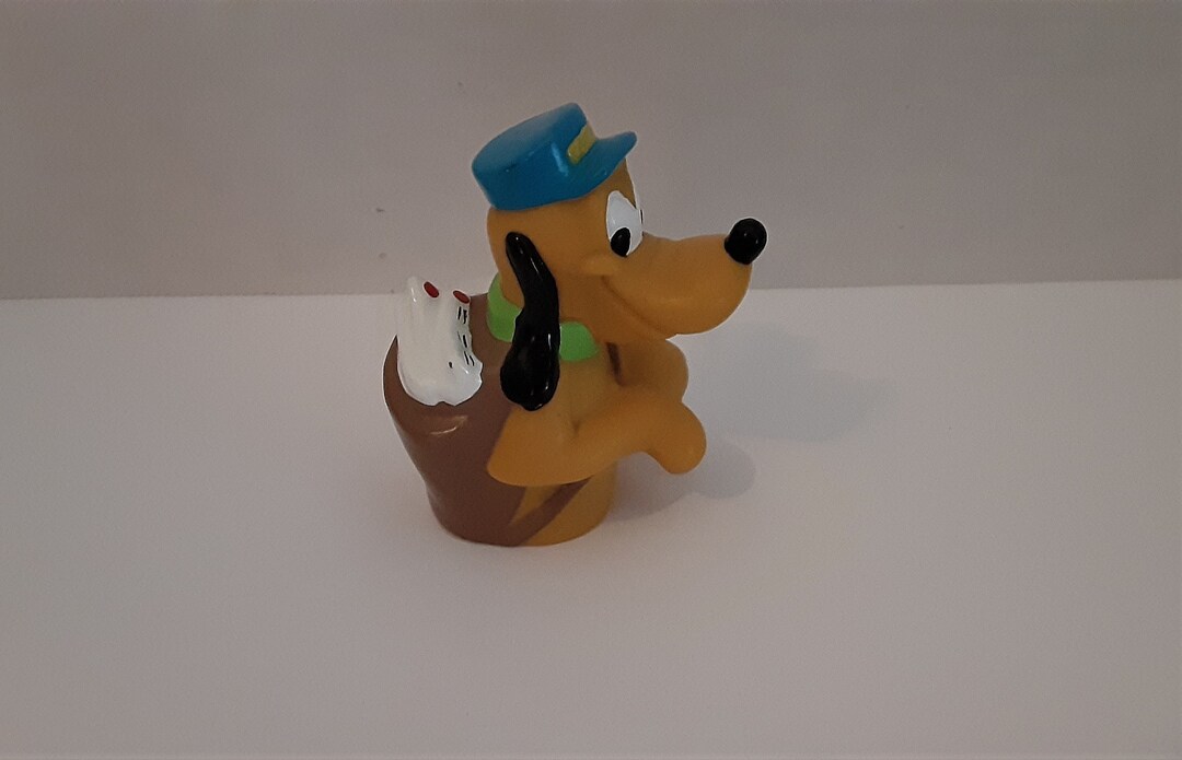Disney Pluto Dog Mailman Mail Carrier Finger Puppet Applause Vintage ...