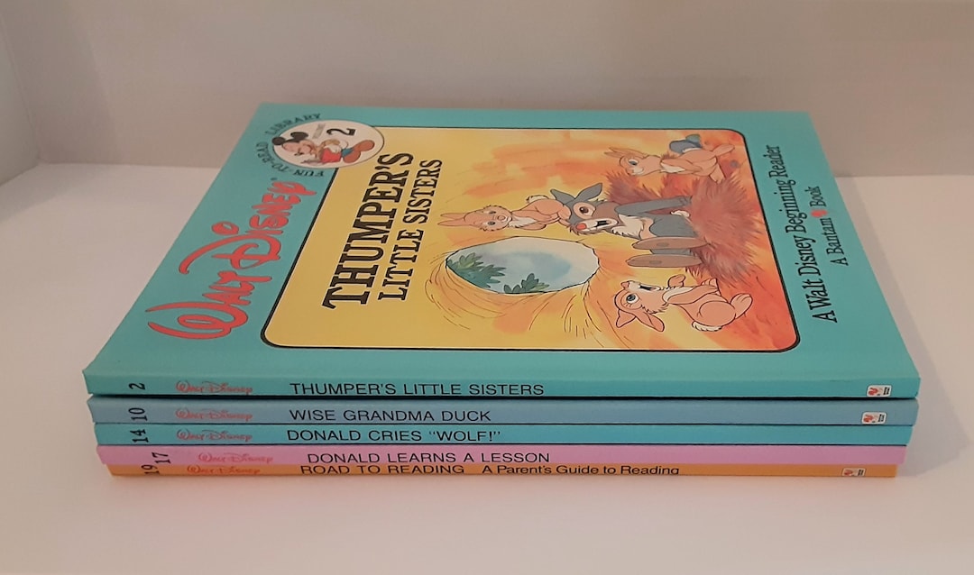 Walt Disney Beginning Reader Fun-to-read Library Lot of 5 Hardcover ...