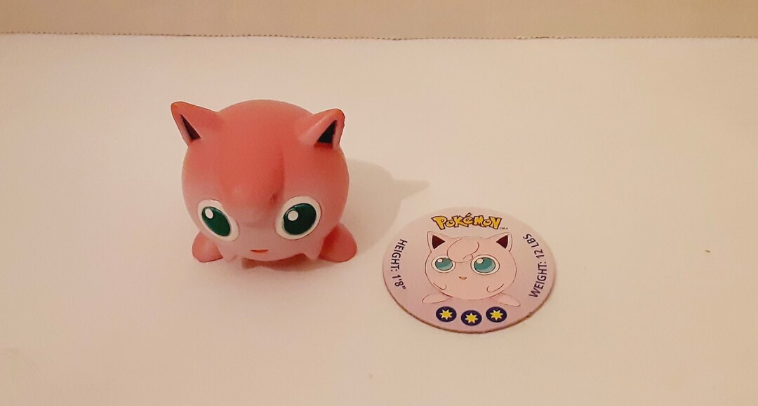 Pokemon Jigglypuff Tomy Toy Figure With Battle Disc Original Vintage ...