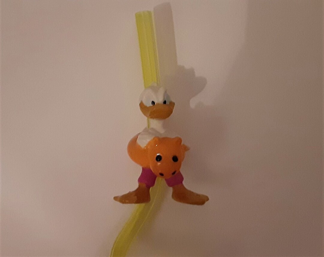 Donald Duck Float Straw Sipper Swirl Vintage 90s - Etsy