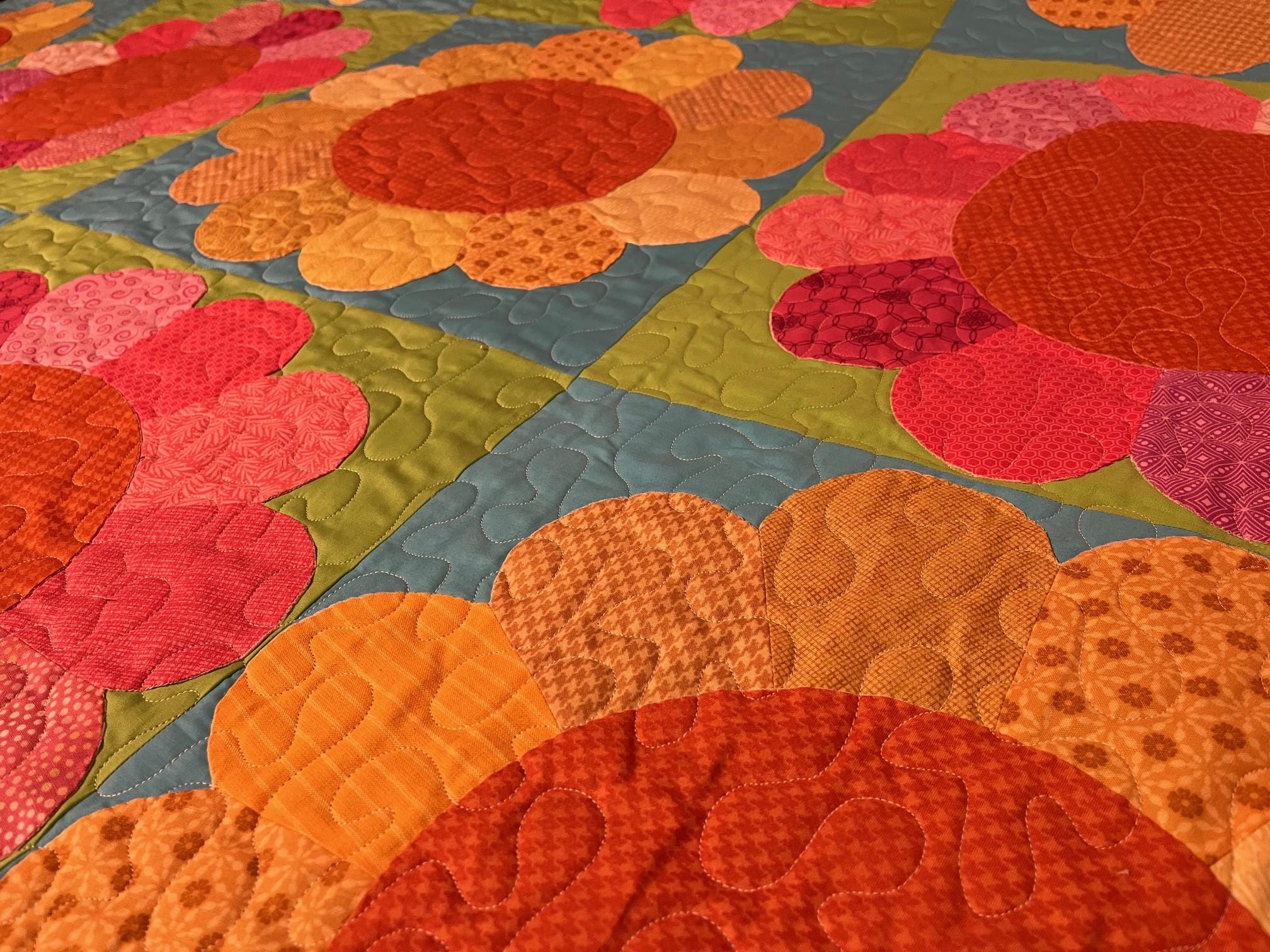 Flower Power Quilt Pattern: Easy Dresden, Beginner Friendly (PDF ...