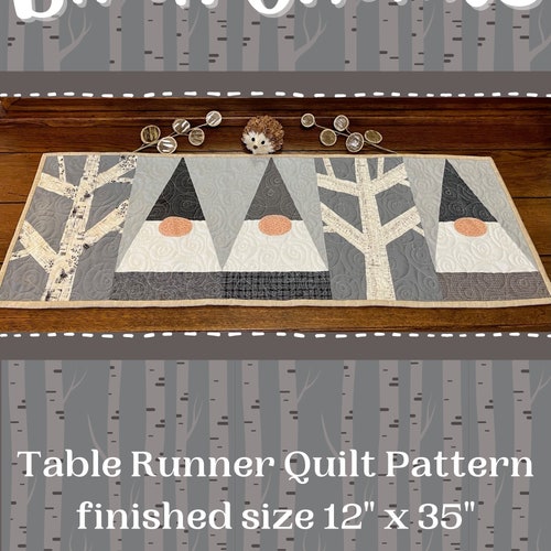 Farmhouse Trees Table Runner Pattern PDF Pattern | Etsy