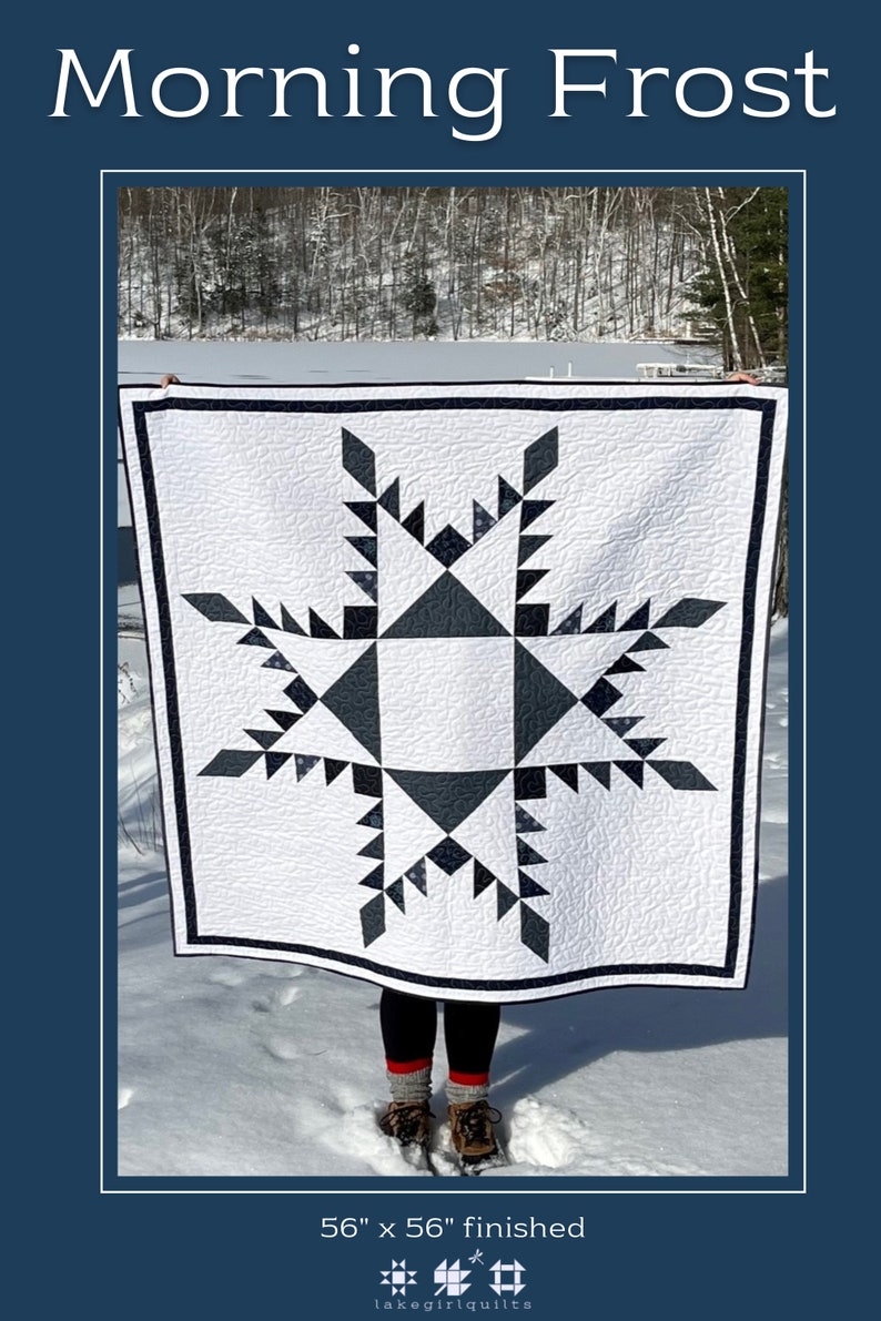 Morning Frost Quilt Pattern Easy Advanced Beginners Quilt - Etsy