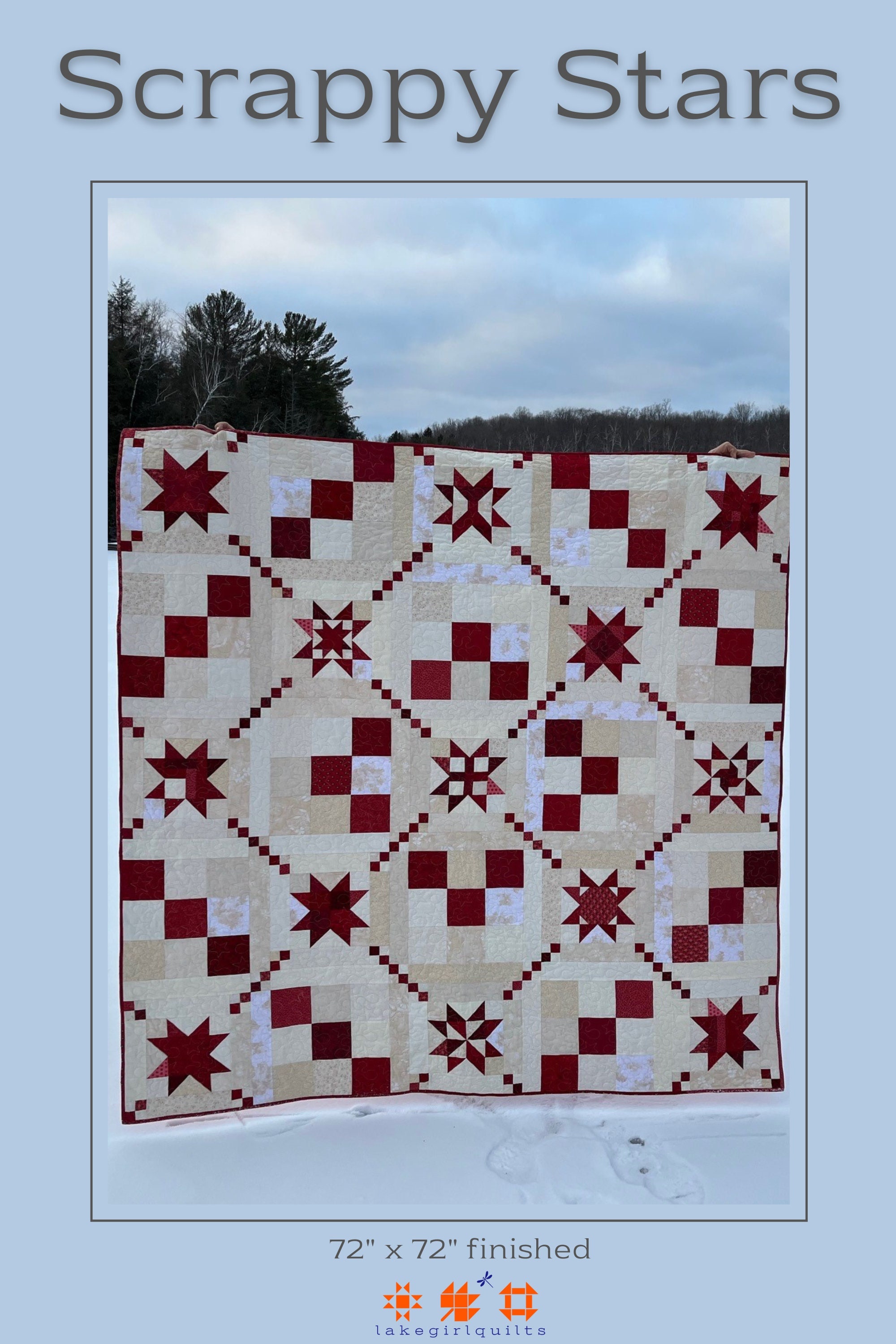 Scrappy Stars Quilt Pattern PDF Easy Beginner Quilt Pattern - Etsy ...