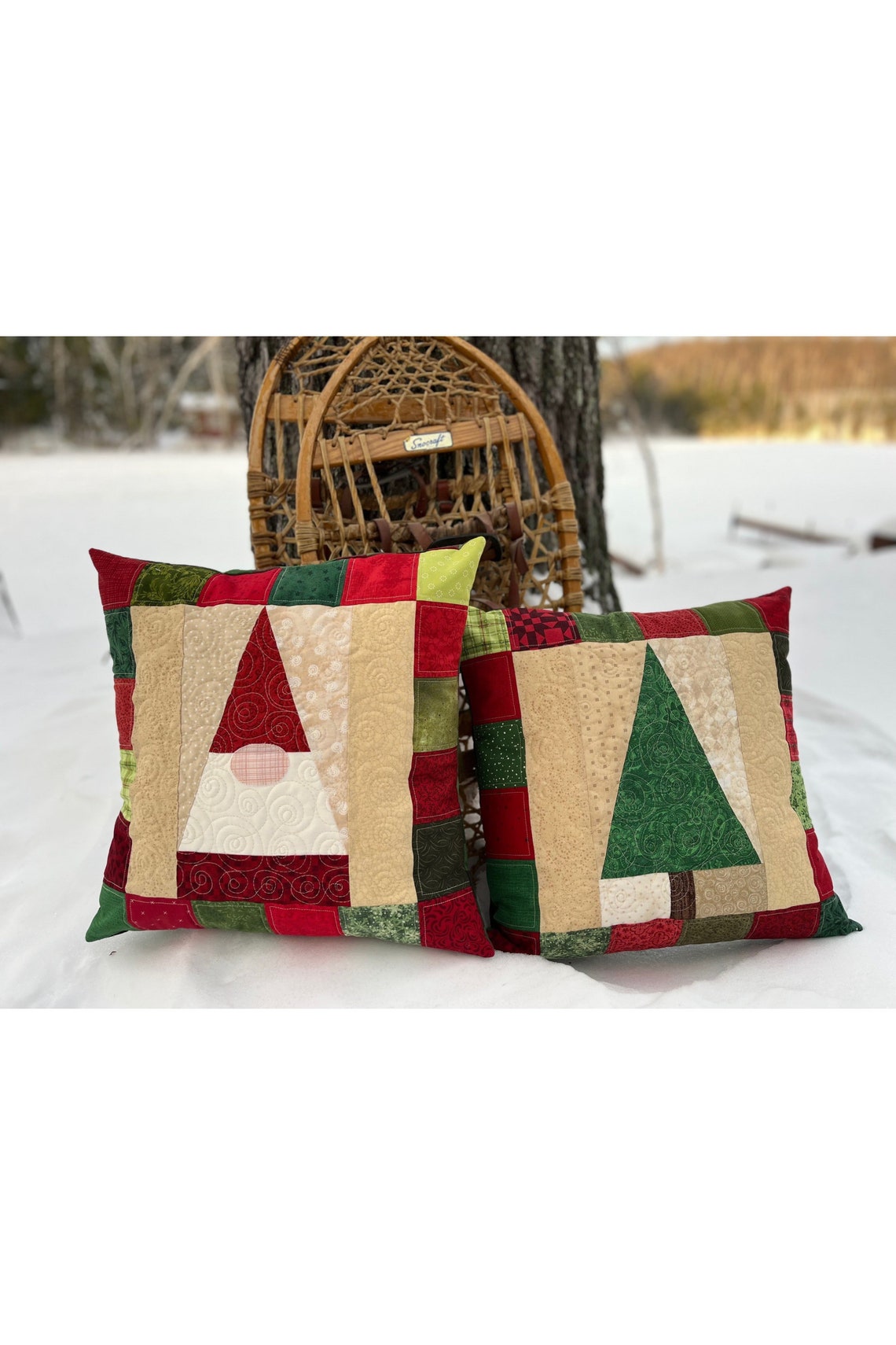 Balsam Gnomes Quilted Pillow Pattern: Easy Beginner Farmhouse (PDF ...