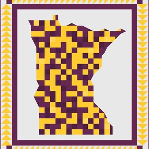 Meandering Minnesota Quilt Pattern: Easy Scrappy Flying Geese (PDF) - Etsy