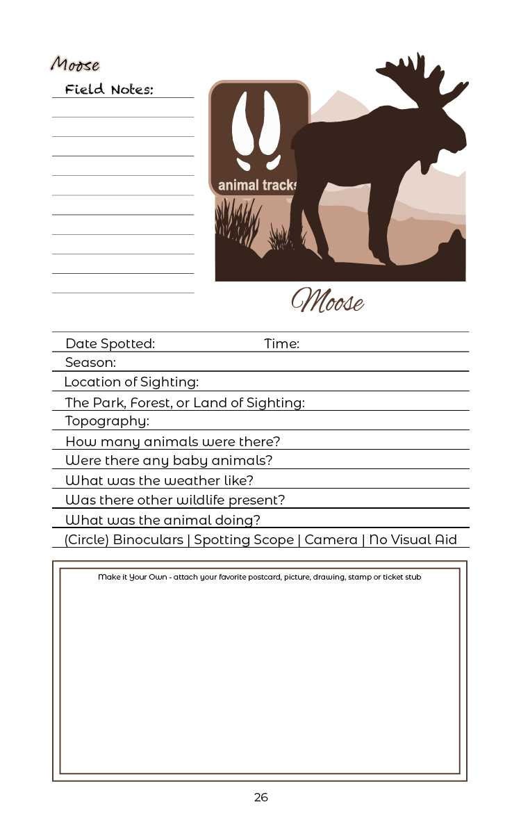 Petite Wildlife Field Guide Journal - Etsy