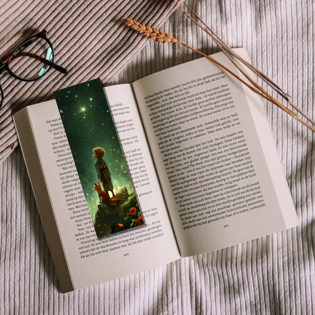 Printable Bookmark of the Little Prince and the Fox Digital Watercolor ...