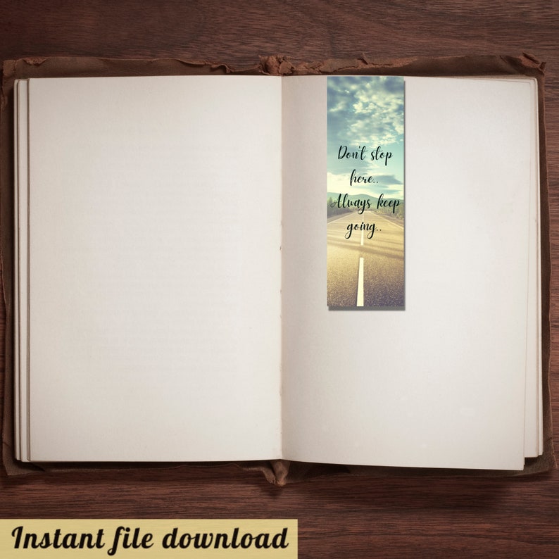 Printable Bookmarks Set With Motivational Quotes / Digital - Etsy