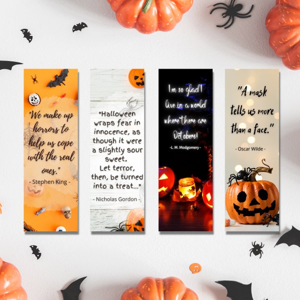 Printable Halloween Bookmarks - Etsy