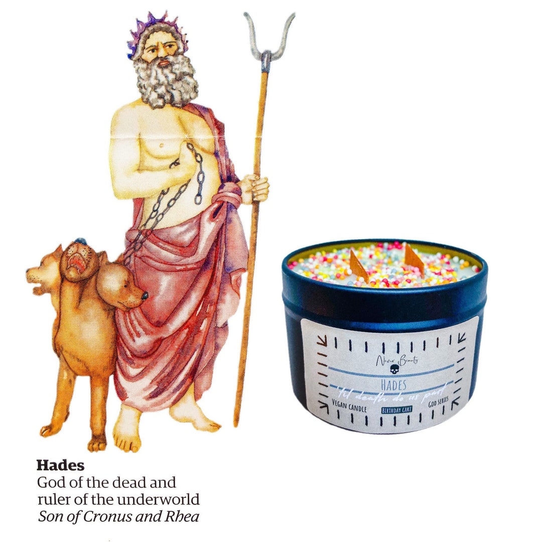 Birthday Cake Vegan Candle Tin Hades Greek Mythology Greek Gods 100% ...