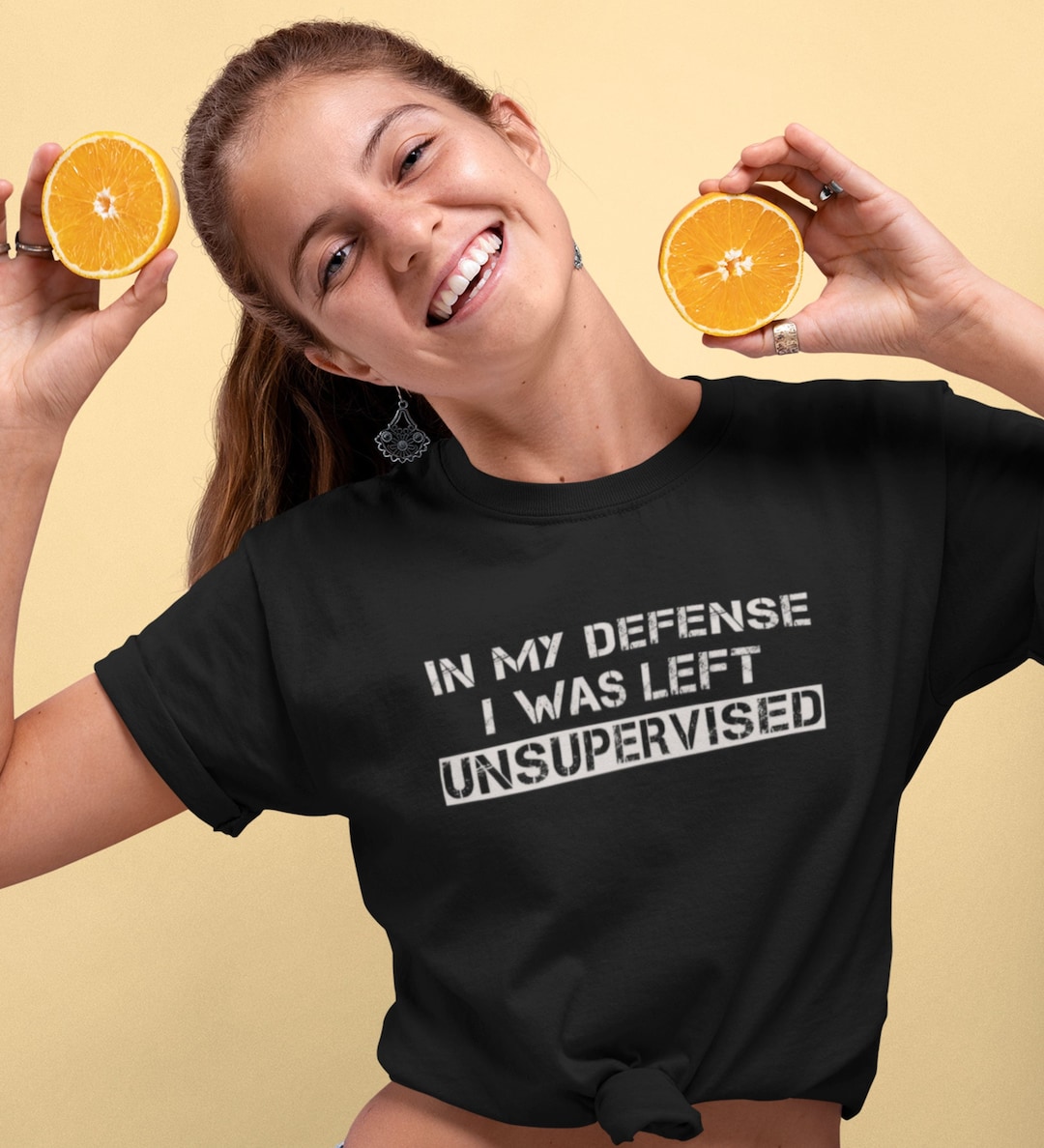 In My Defense I Was Left Unsupervised T-shirt Meme Shirts - Etsy