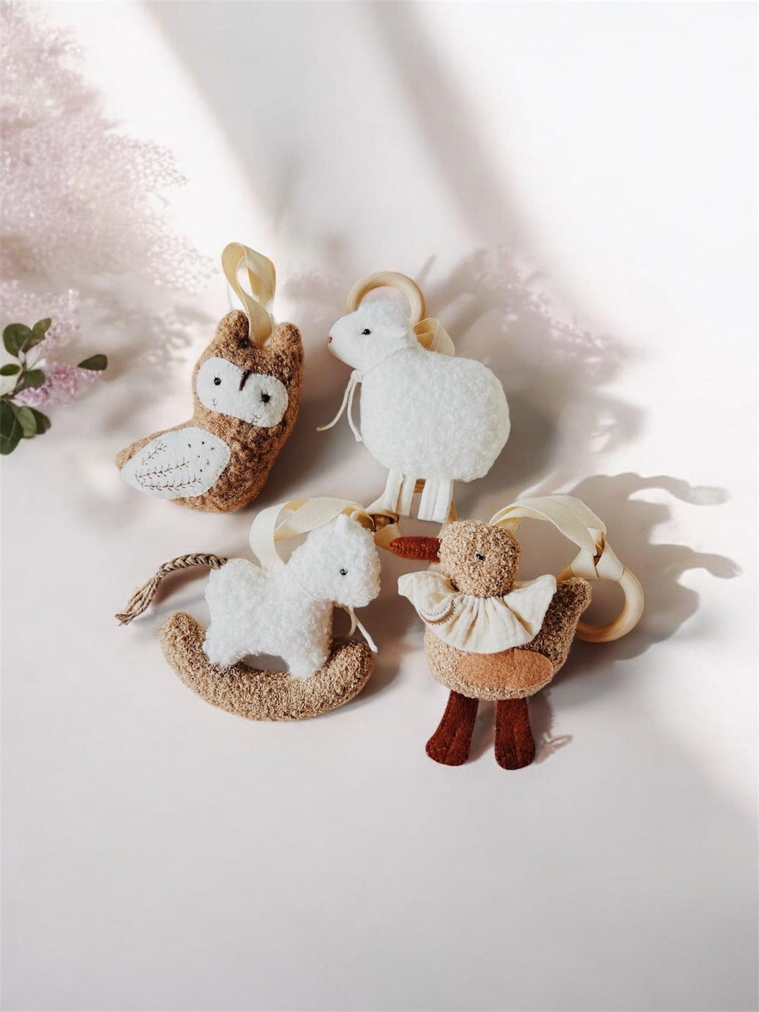 Boucle Baby Play Gym Toys: Farmhouse Animal Set - Etsy Australia