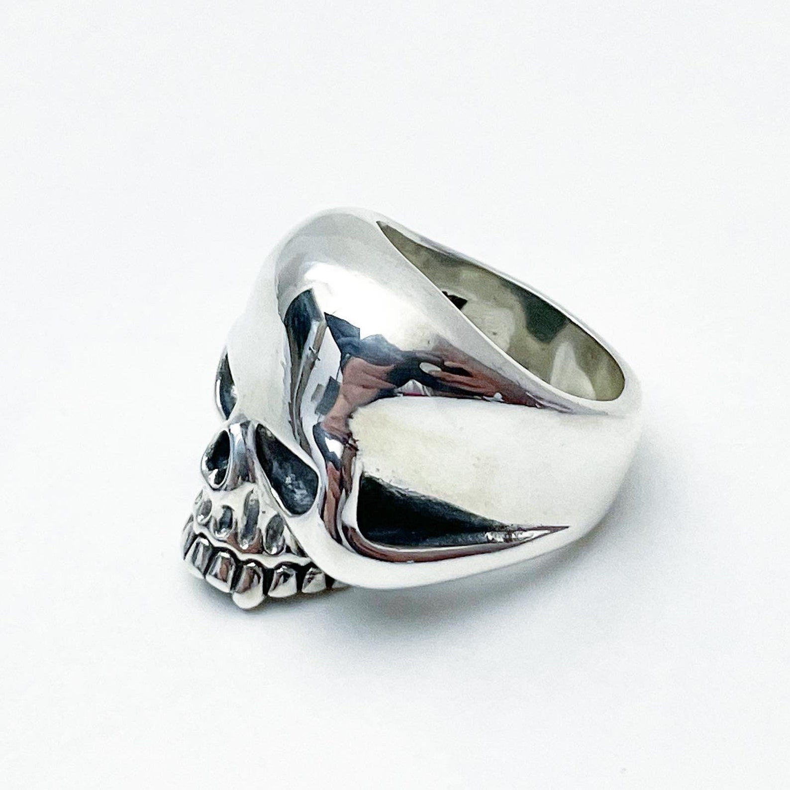 HEAVY 925 Sterling Silver Skull Ring for Men and Women Punk Gothic Ring ...
