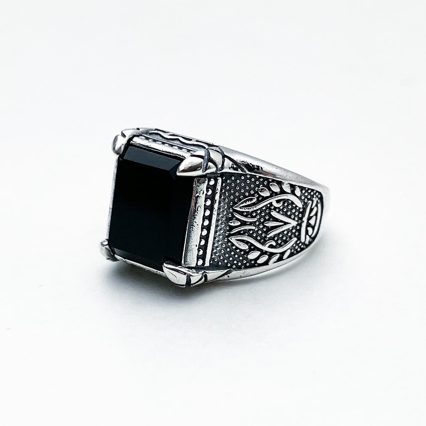 Beautiful Sterling Silver 925 Turkish Ring With Black Onyx Stone for ...