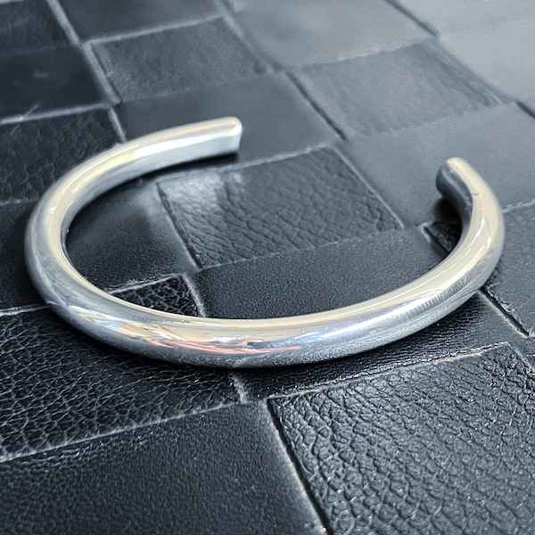 Solid Silver Cuff - Etsy