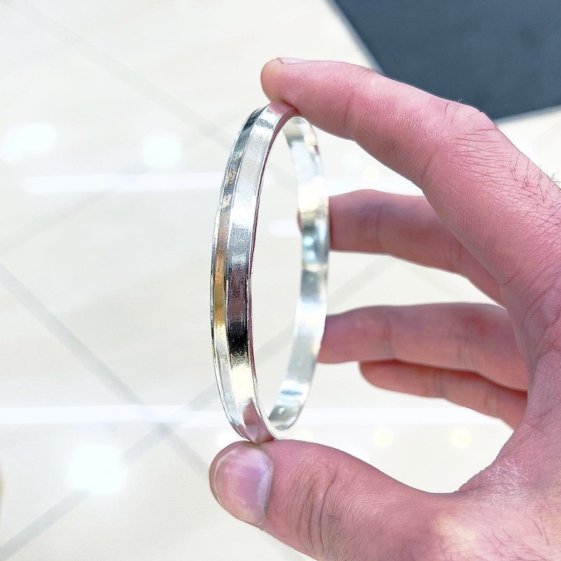 Pure Silver Kada Men Sikh - Etsy