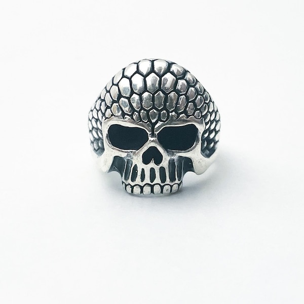 Silver Skull Ring - Etsy UK