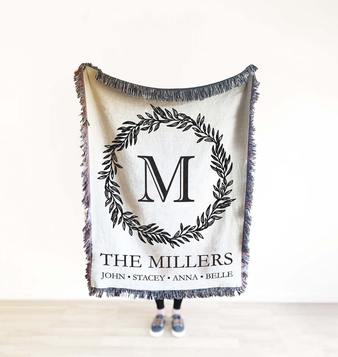 Housewarming Gift, New Home Gift, Custom Blanket, Family Crest, Gift ...