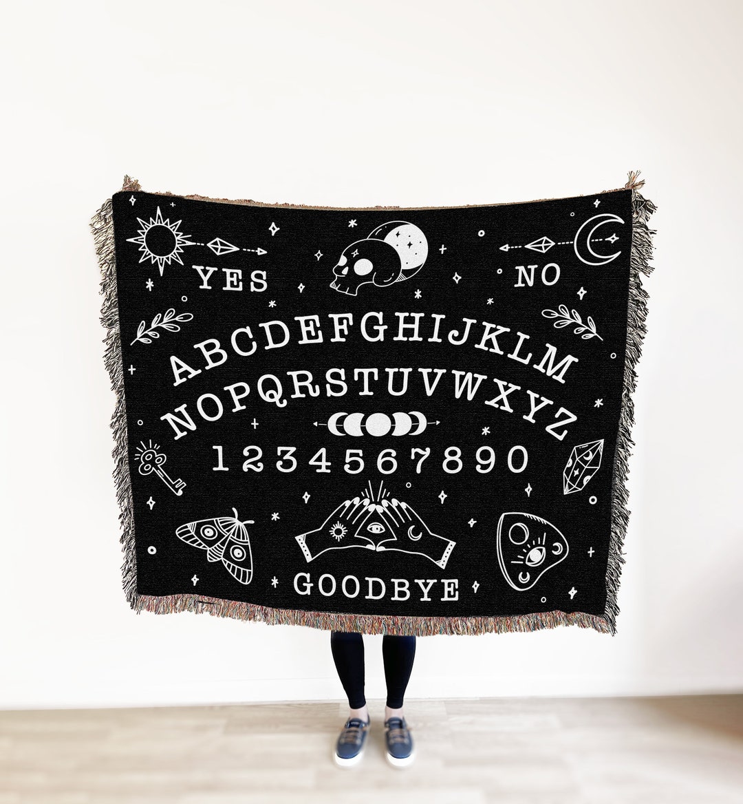 Ouija Board Cotton Blanket, Custom Spirit Board, Ouija Board ...