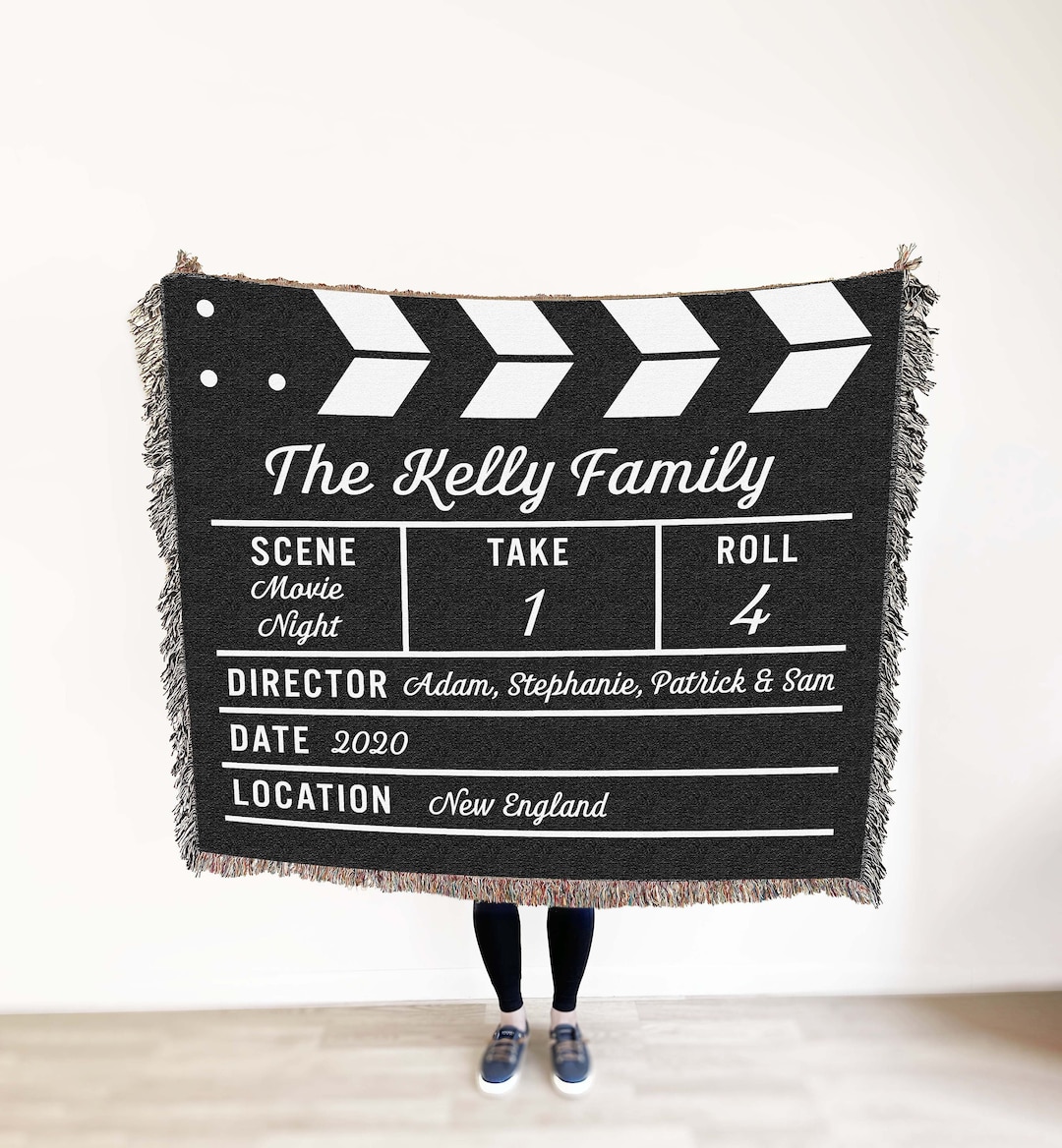 Personalized Movie Fan Blanket, Home Theater, Theater Decor, Family ...