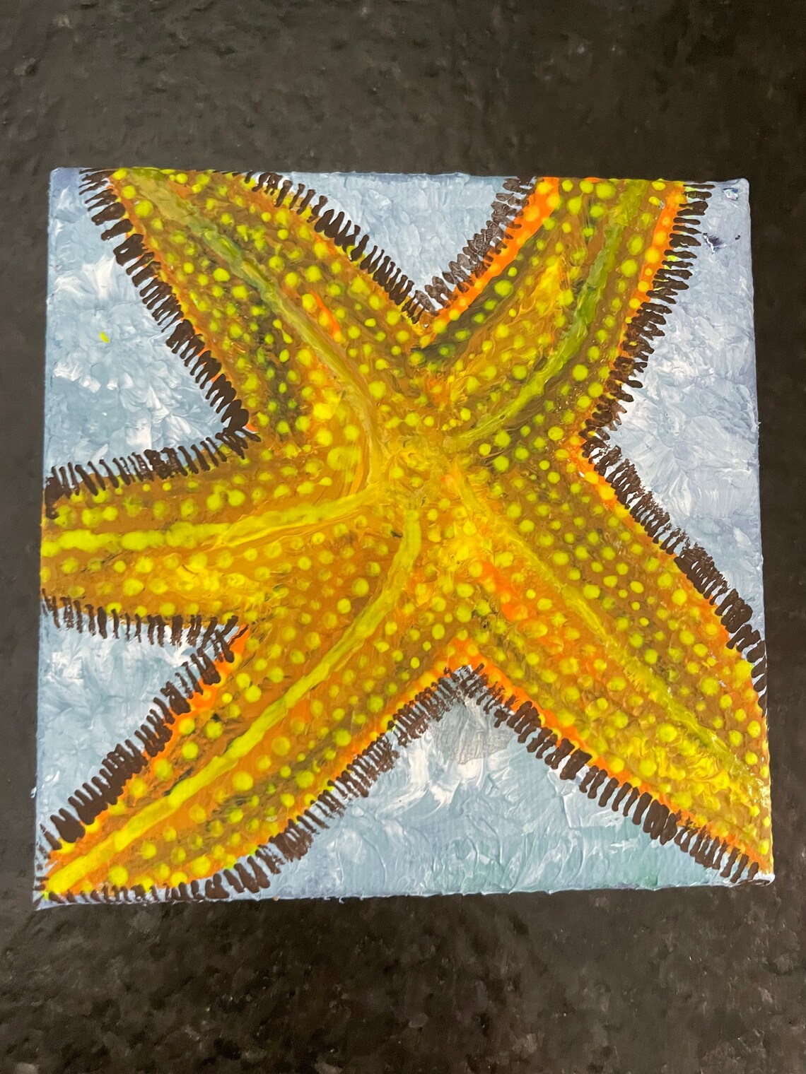 Hand Painted Acrylic & UV Starfish Beautiful Over Saltwater Aquarium - Etsy