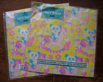 Neon Wrapping Paper - Etsy