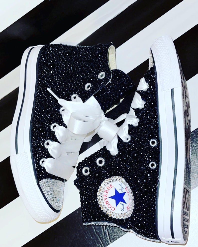 Custom Blinged Converse - Etsy