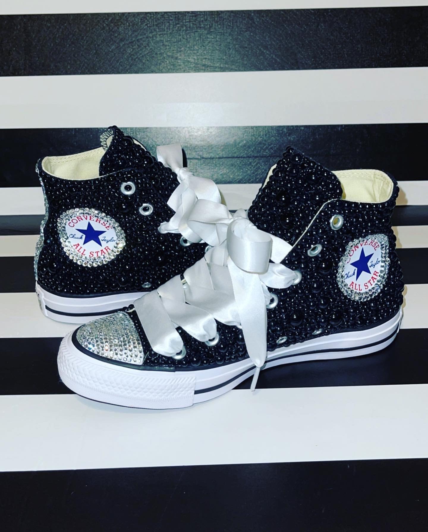 Custom Blinged Converse - Etsy