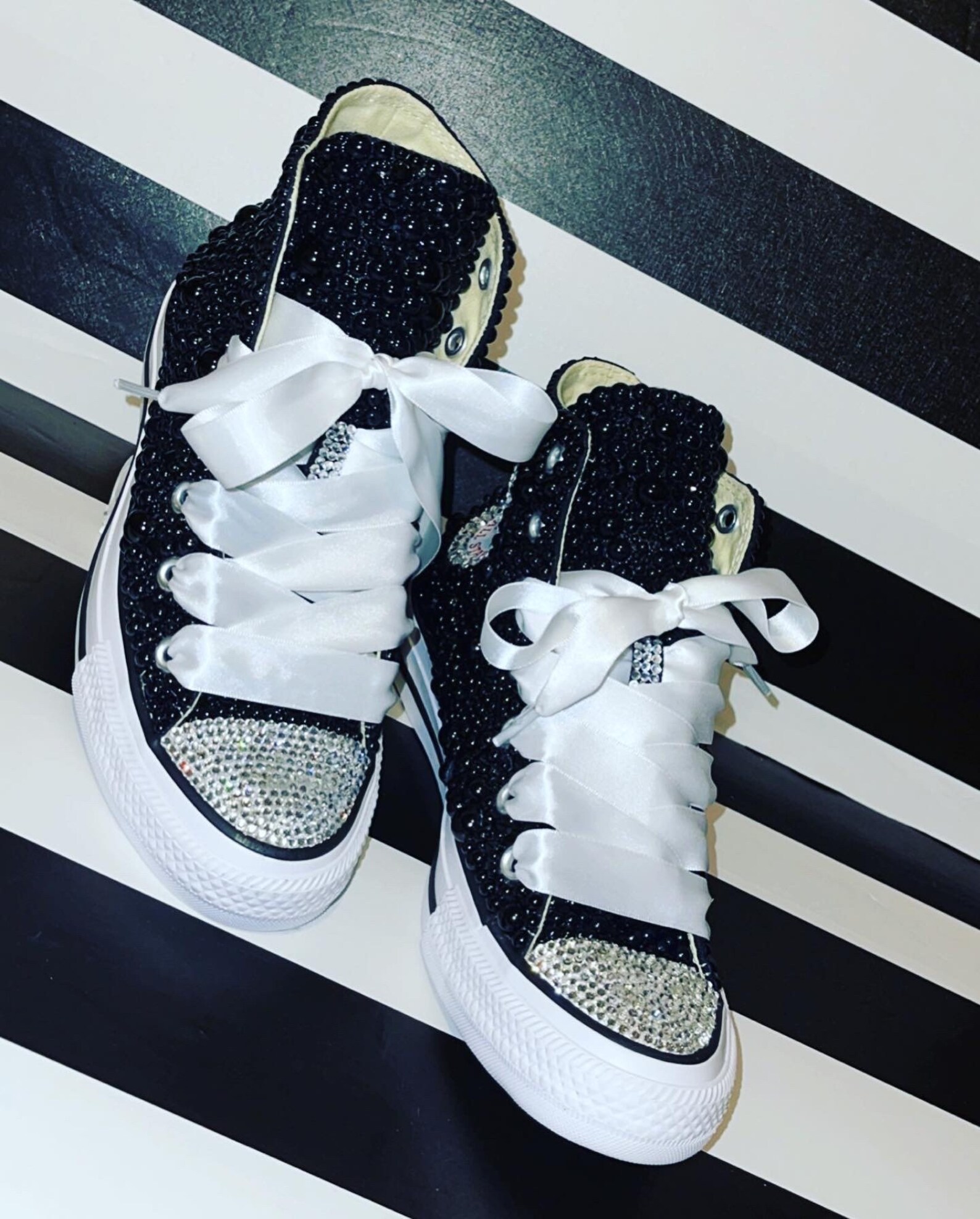 Custom Blinged Converse - Etsy