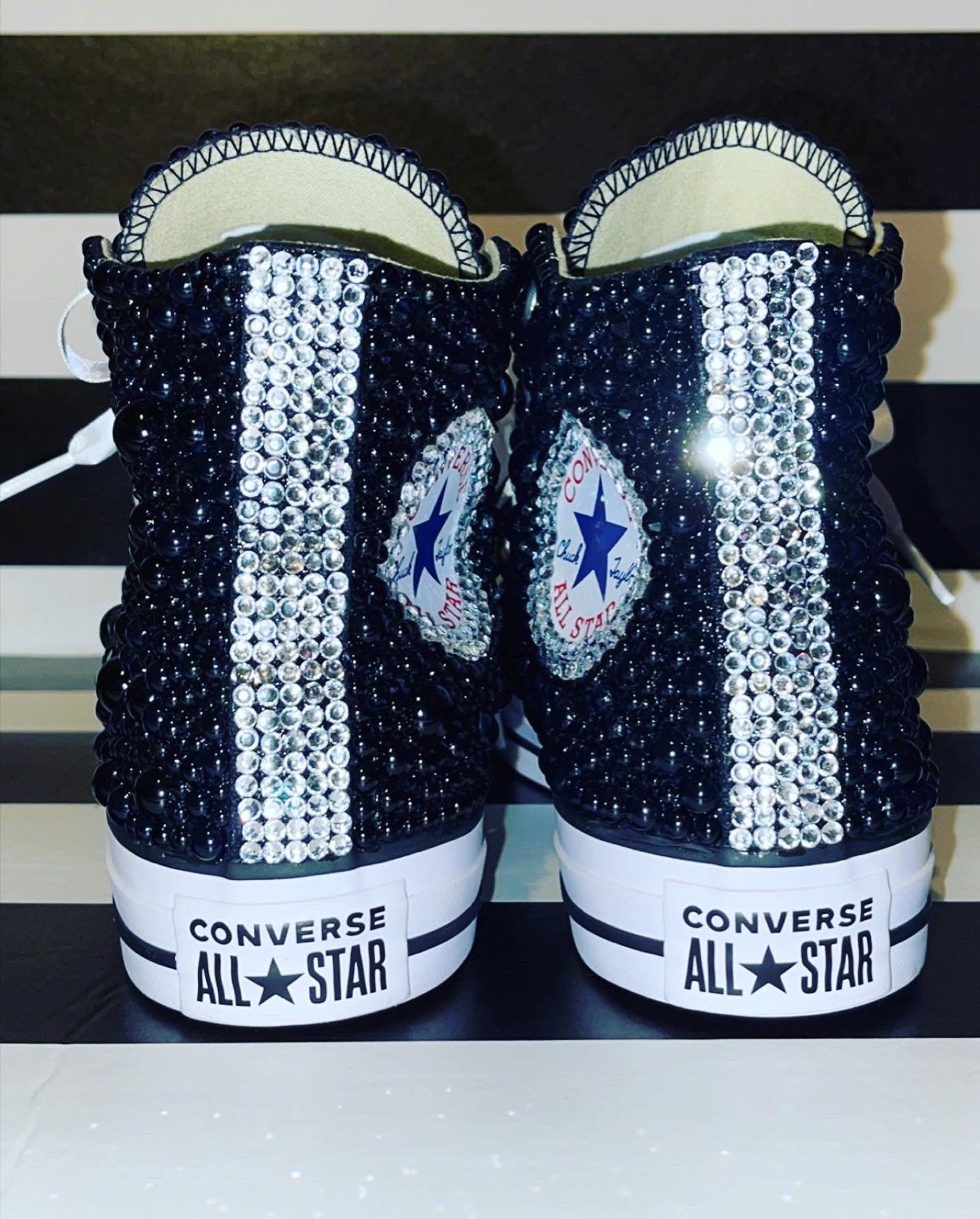 Custom Blinged Converse - Etsy