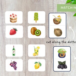 Fruits Matching Card, Fruit Printable, Learning Fruits, Homeschool ...