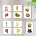 Fruits Matching Card, Fruit Printable, Learning Fruits, Homeschool ...