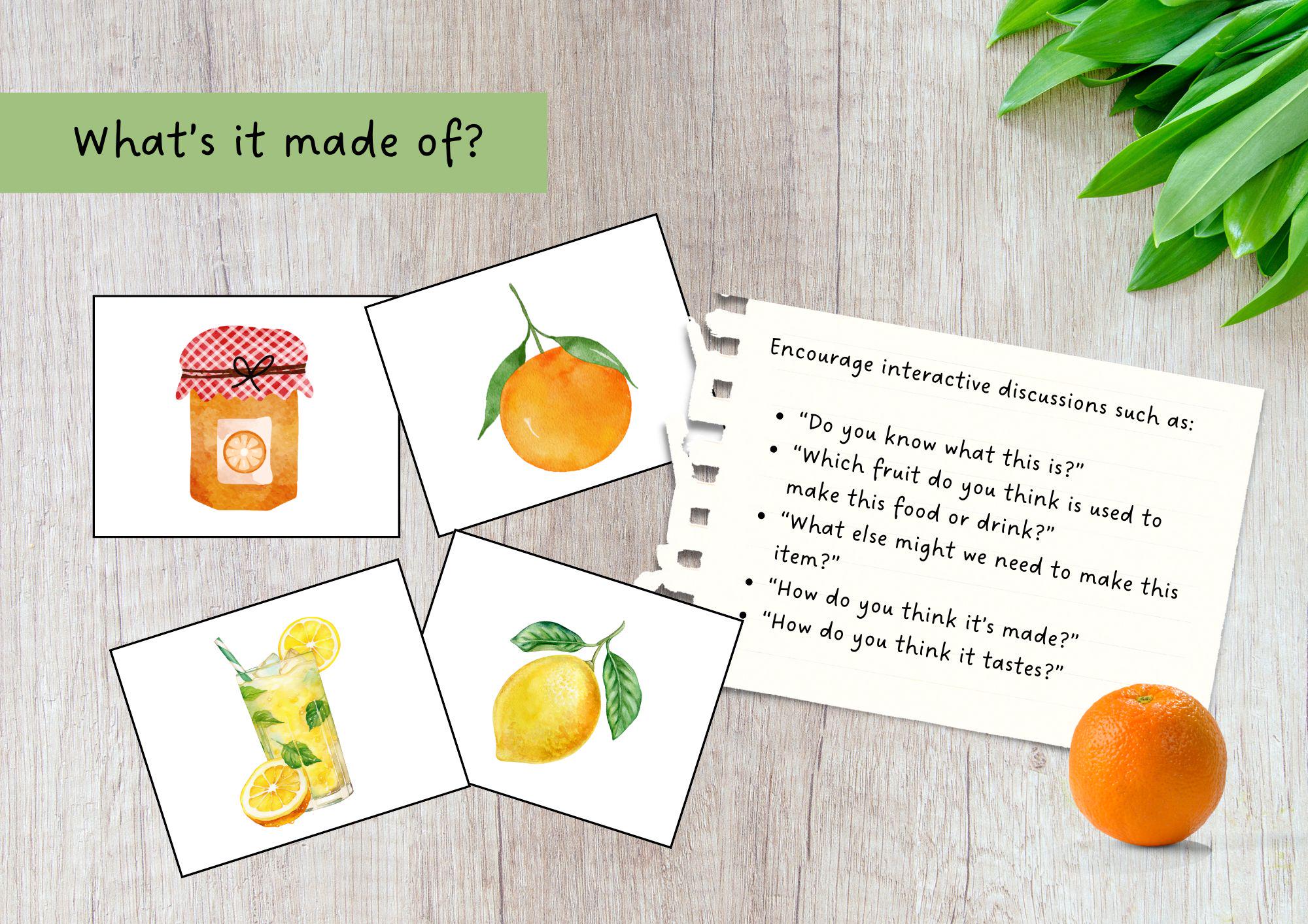 Fruit & Food Matching Cards, Learn Fruits, Kids Learning Game ...